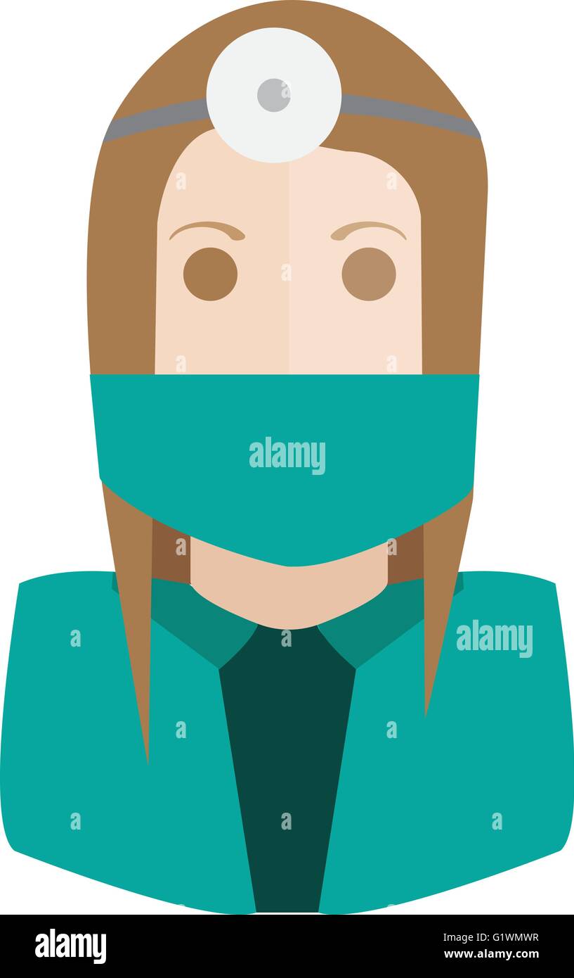Female surgeon avatar character Stock Vector Images - Alamy