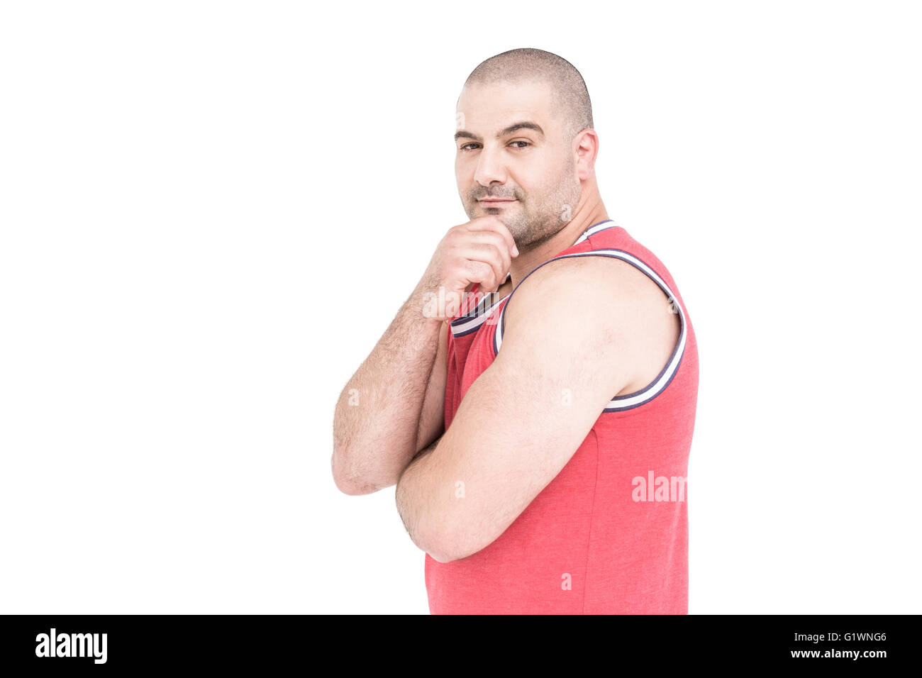 Athlete looking at camera Stock Photo - Alamy