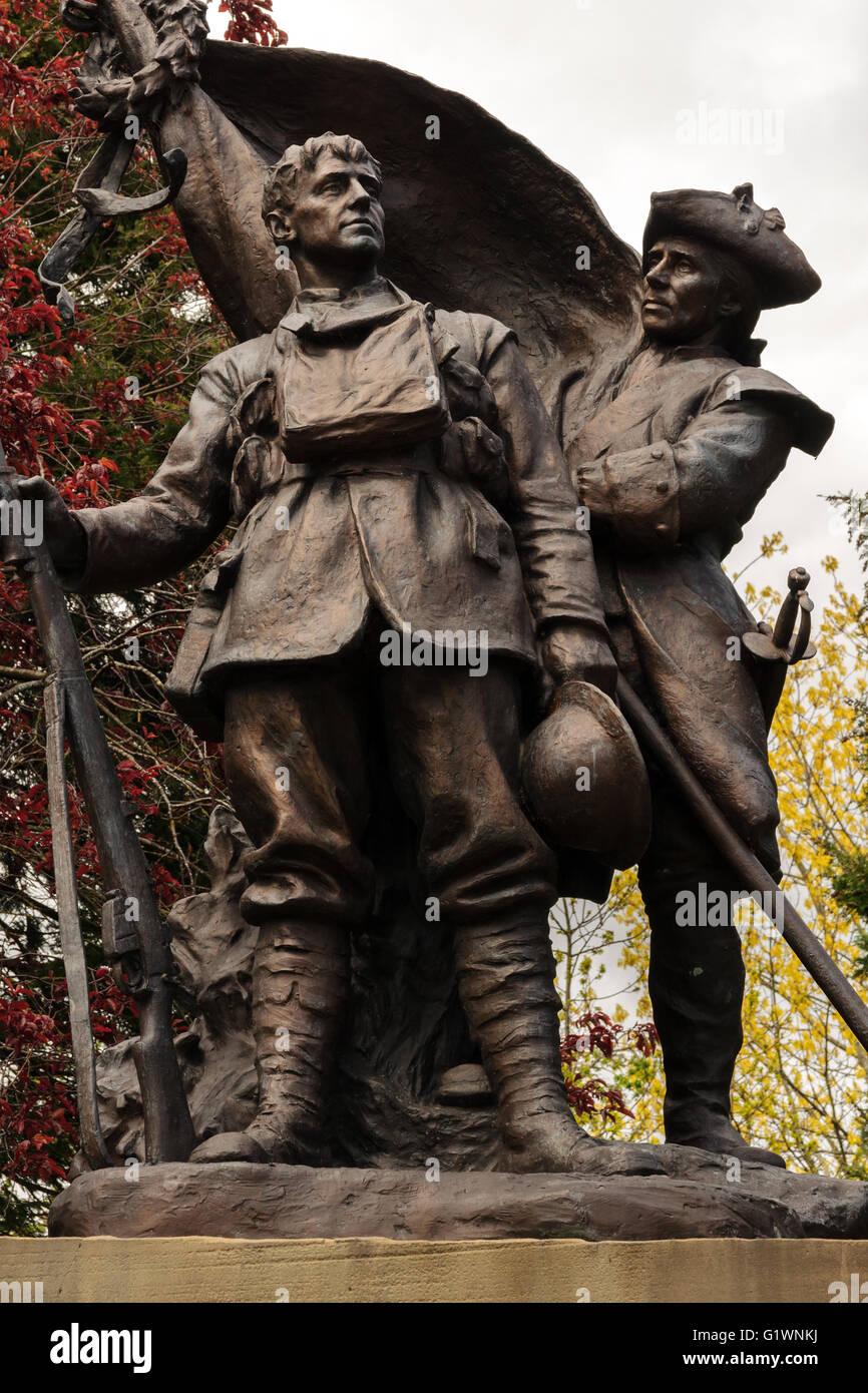 The Royal Welch Fusiliers War Memorial in Wrexham town centre Stock ...
