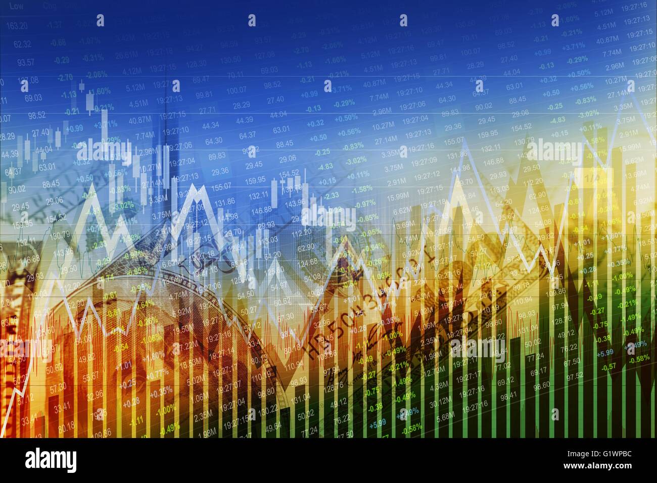 Global Financial Markets. World Economy Abstract Background. Stock ...
