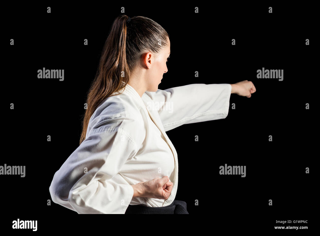 Professional female karate fighter hi-res stock photography and images ...