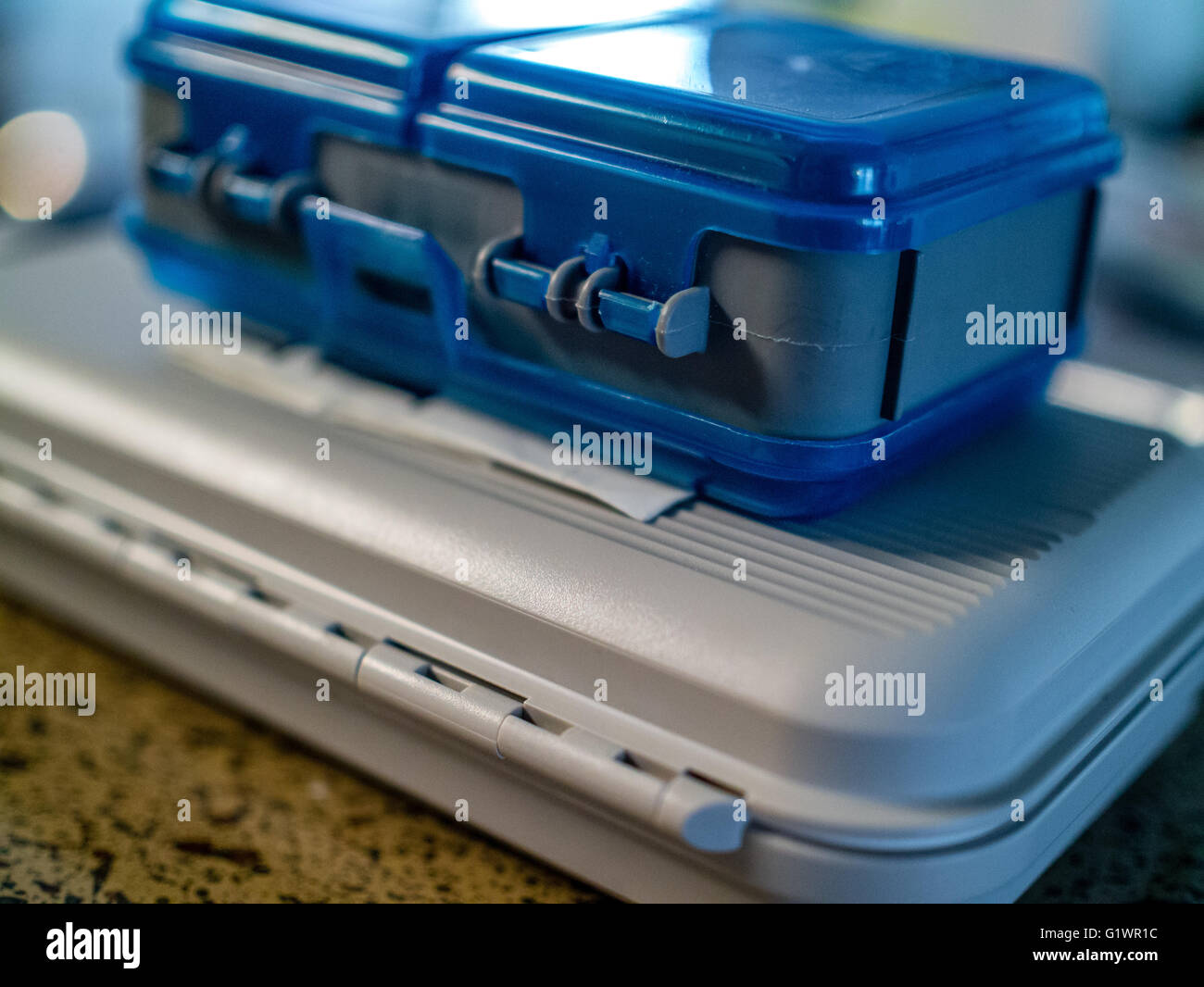 Plastic fish boxes hi-res stock photography and images - Alamy