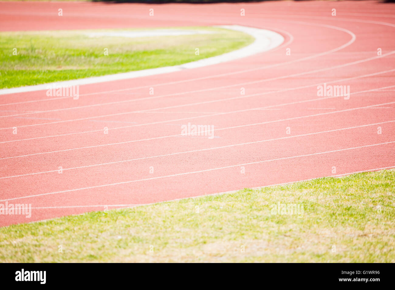 Close-up of running track Stock Photo - Alamy