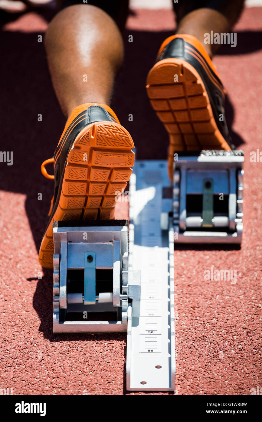Starting position race feet hi-res stock photography and images - Alamy