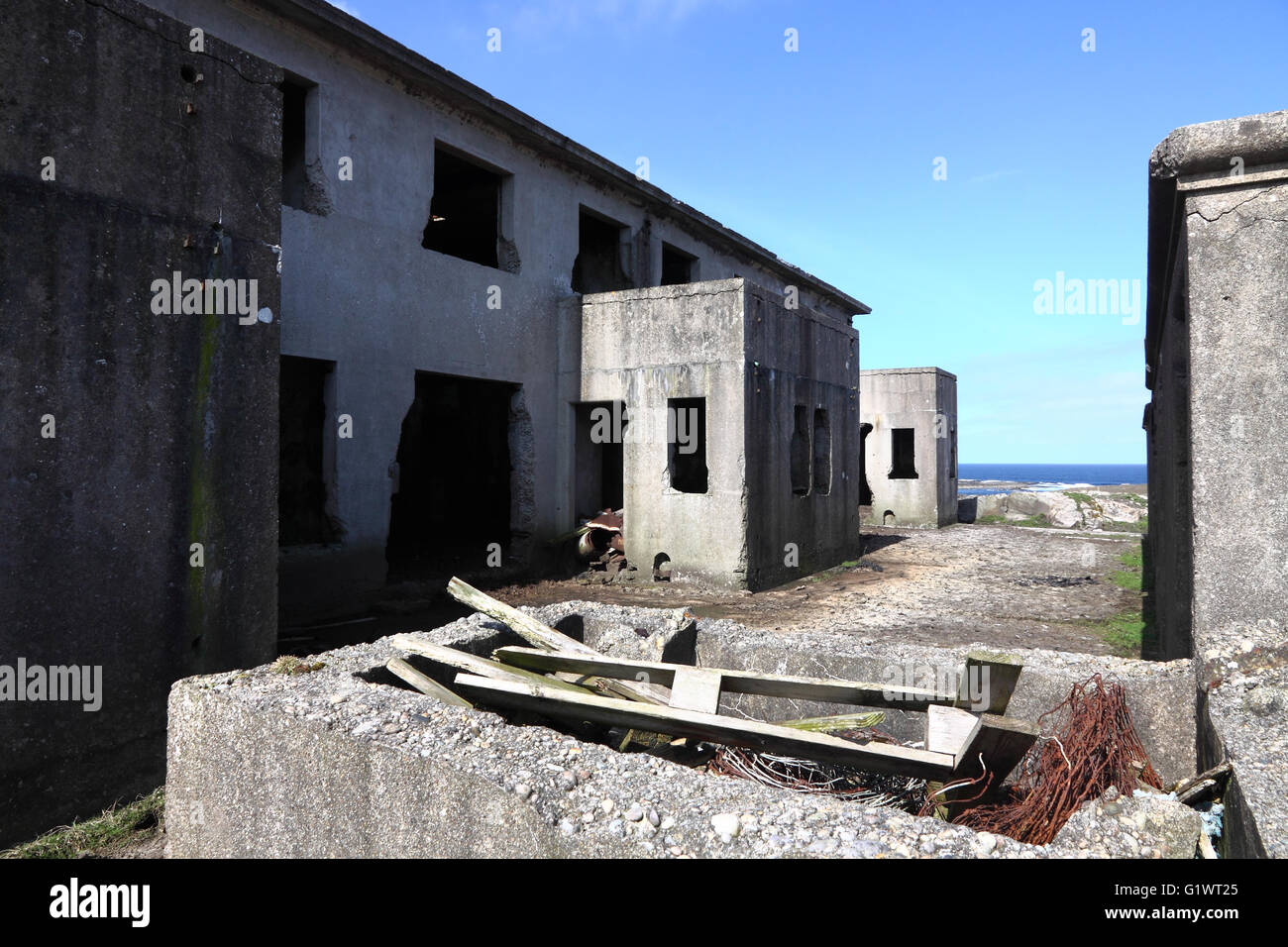 The abandoned Victorian Coast Guard station at Fanad Head, Ireland ...