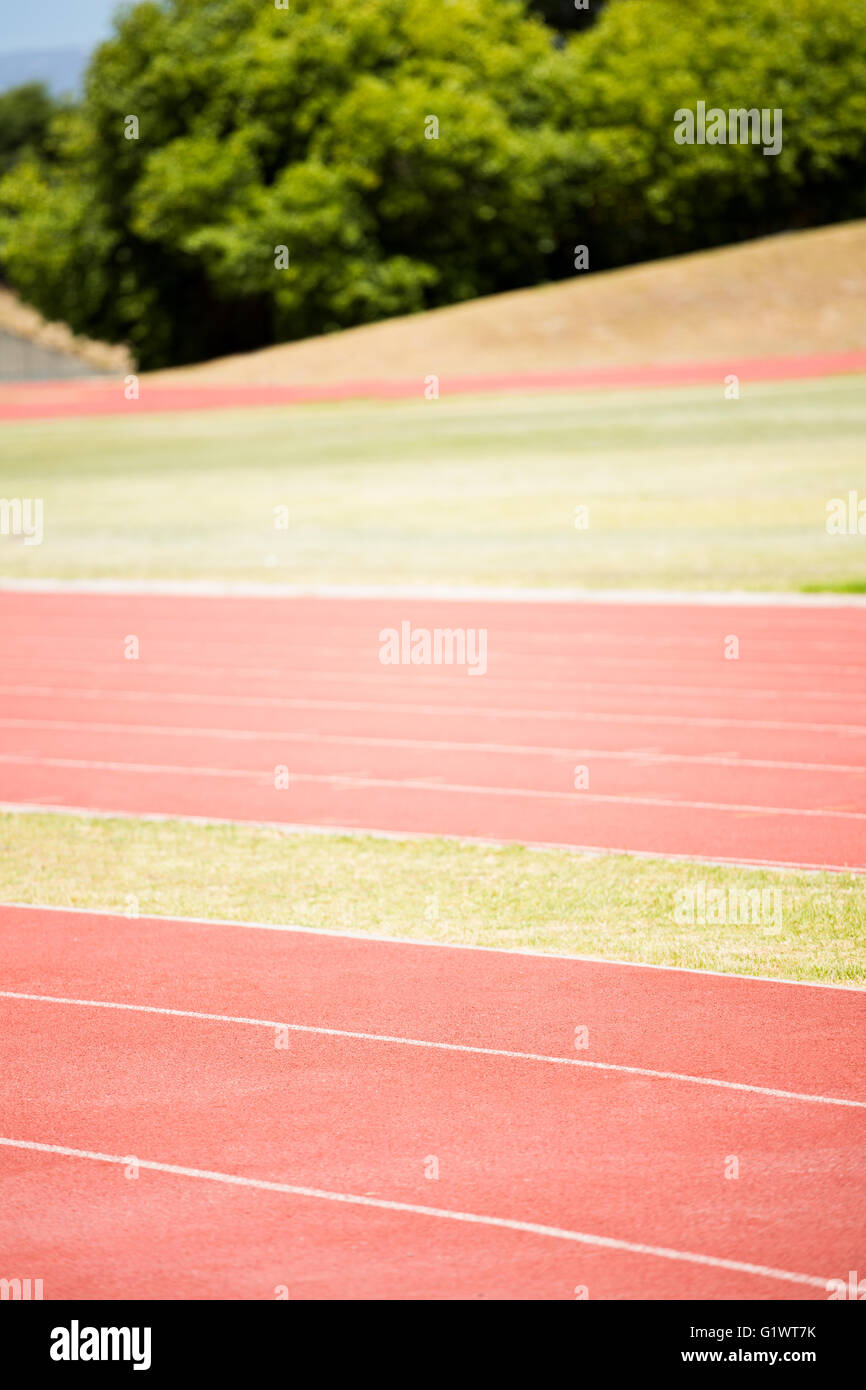 Close-up of running track Stock Photo - Alamy