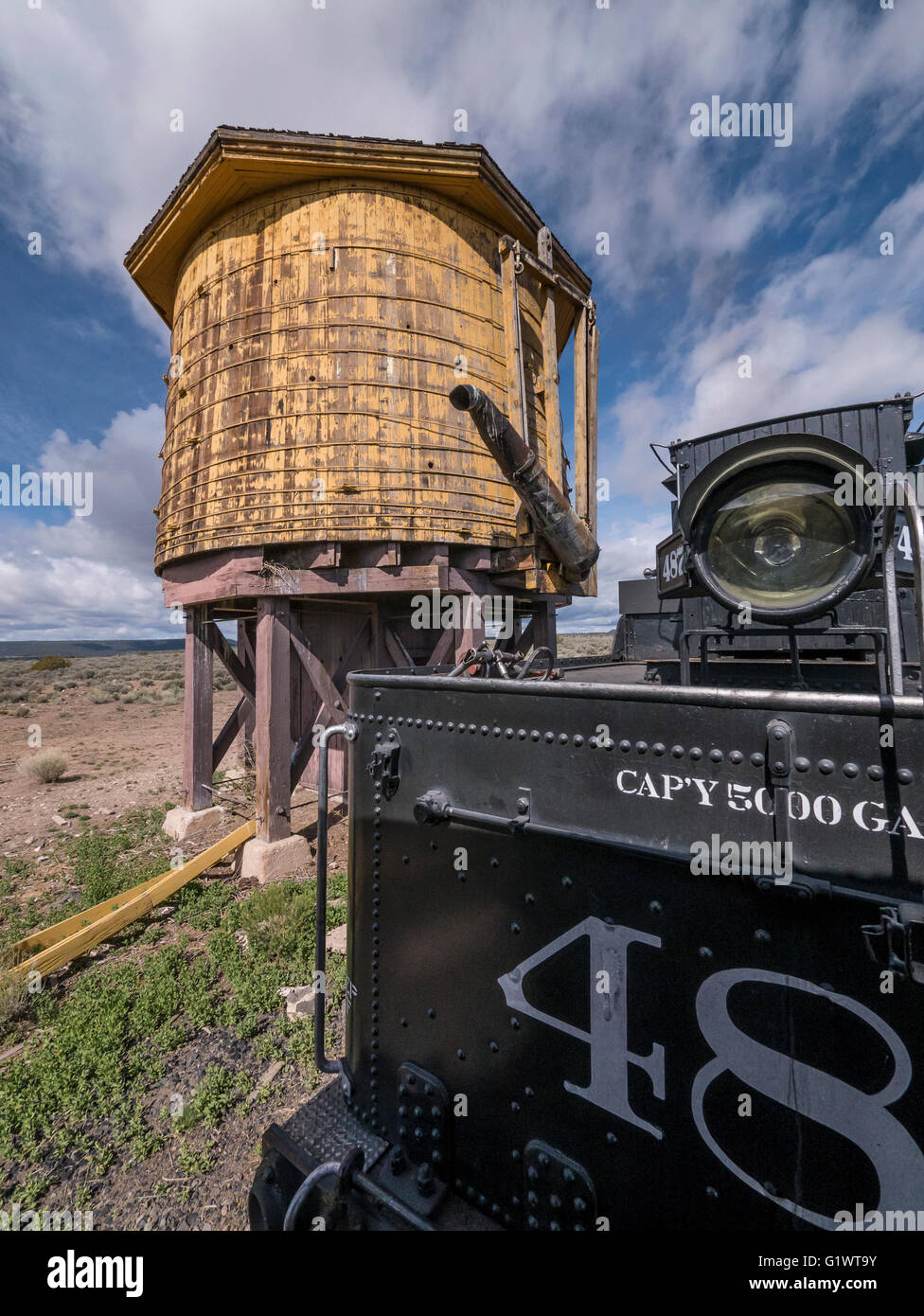 Locomotive 487 at Lava Tank, Cumbres & Toltec Scenic Railroad between ...