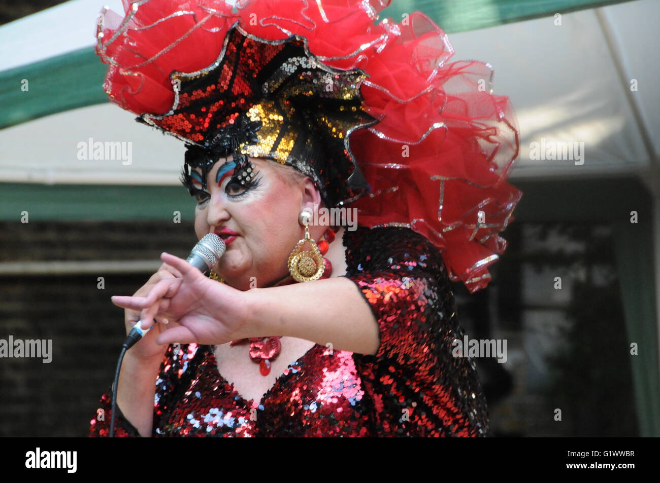 Ruby Venezuela, Drag Artiste from Soho club Madame Jo Jo's Stock Photo ...