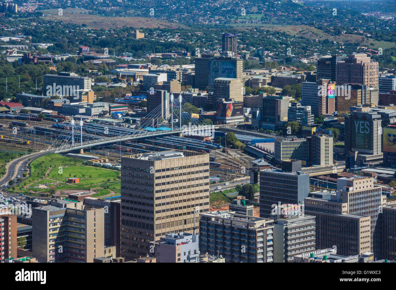 The Johannesburg city skyline Stock Photo - Alamy