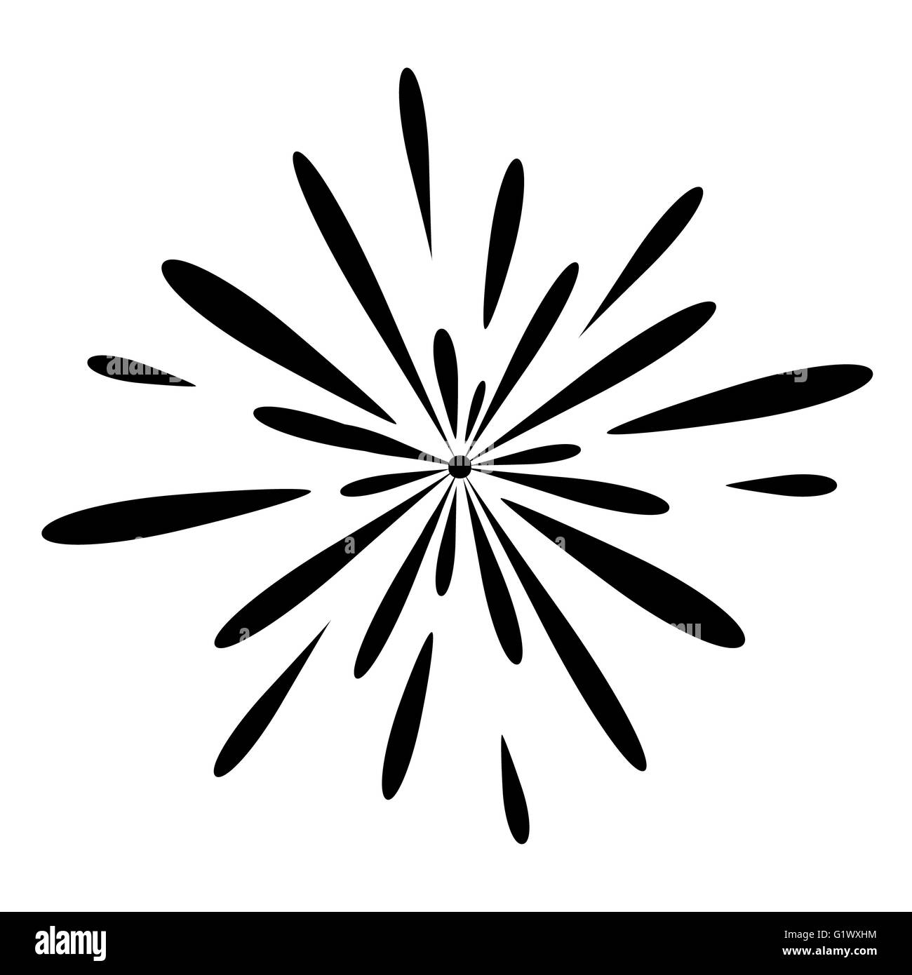 Fireworks celebration. Vector illustration on white background Stock ...