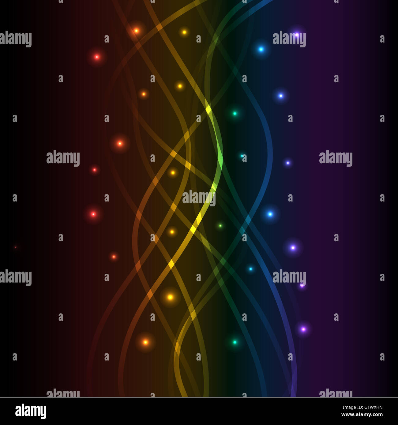 Abstract glowing background with lights and lines. Vector illustration Stock Photo - Alamy