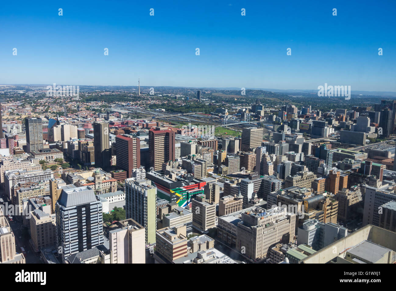 The Johannesburg city skyline Stock Photo - Alamy