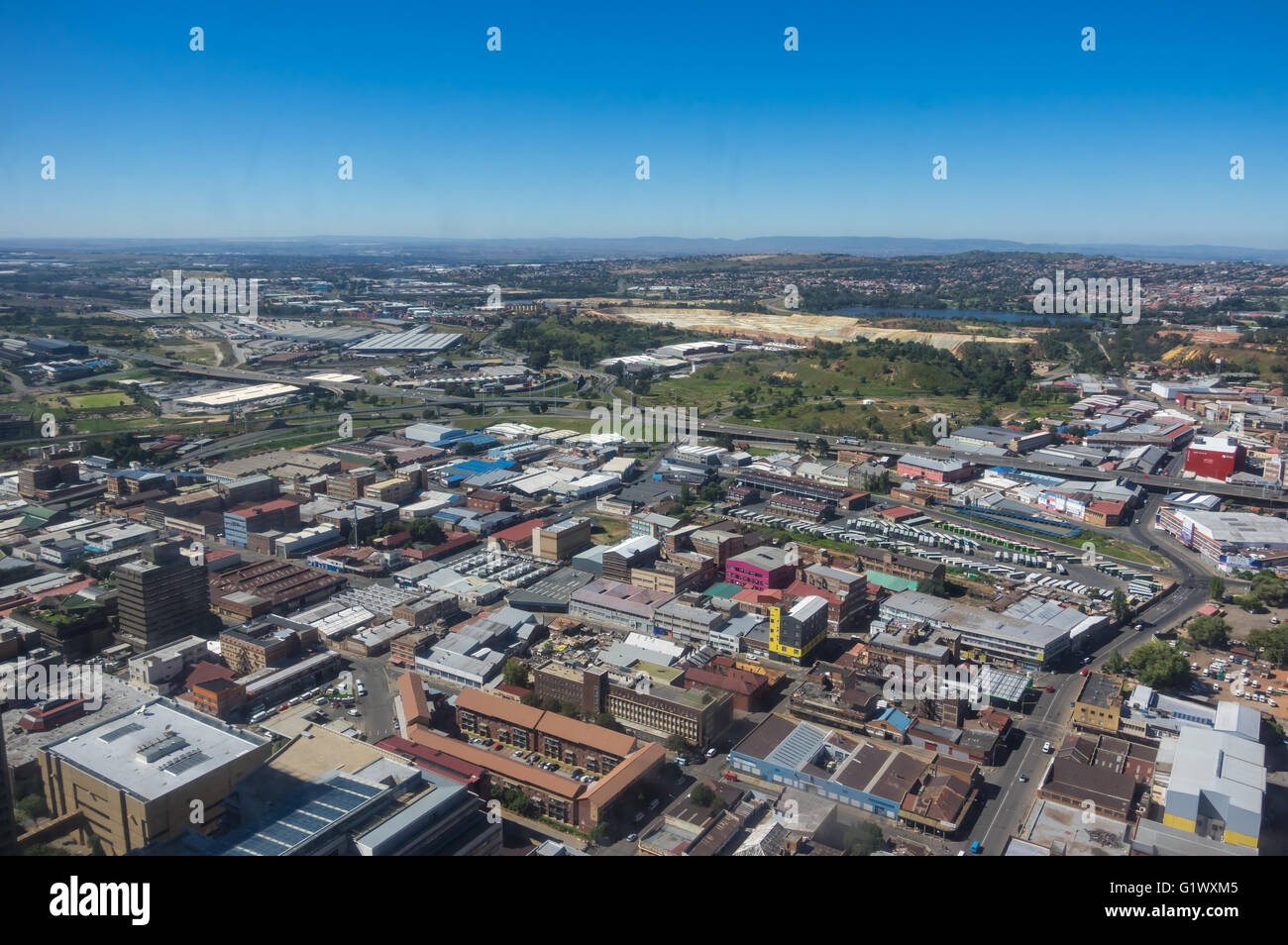 The Johannesburg city skyline Stock Photo - Alamy
