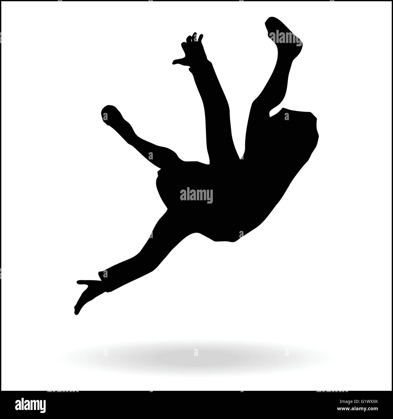 Falling climber Stock Vector Images - Alamy