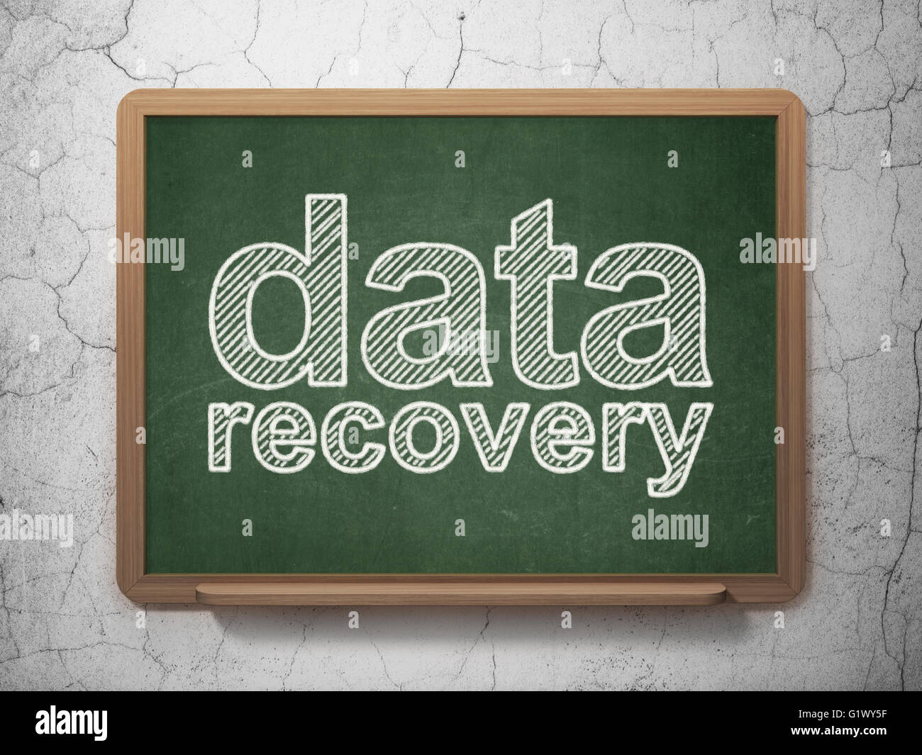 Data concept: Data Recovery on chalkboard background Stock Photo - Alamy