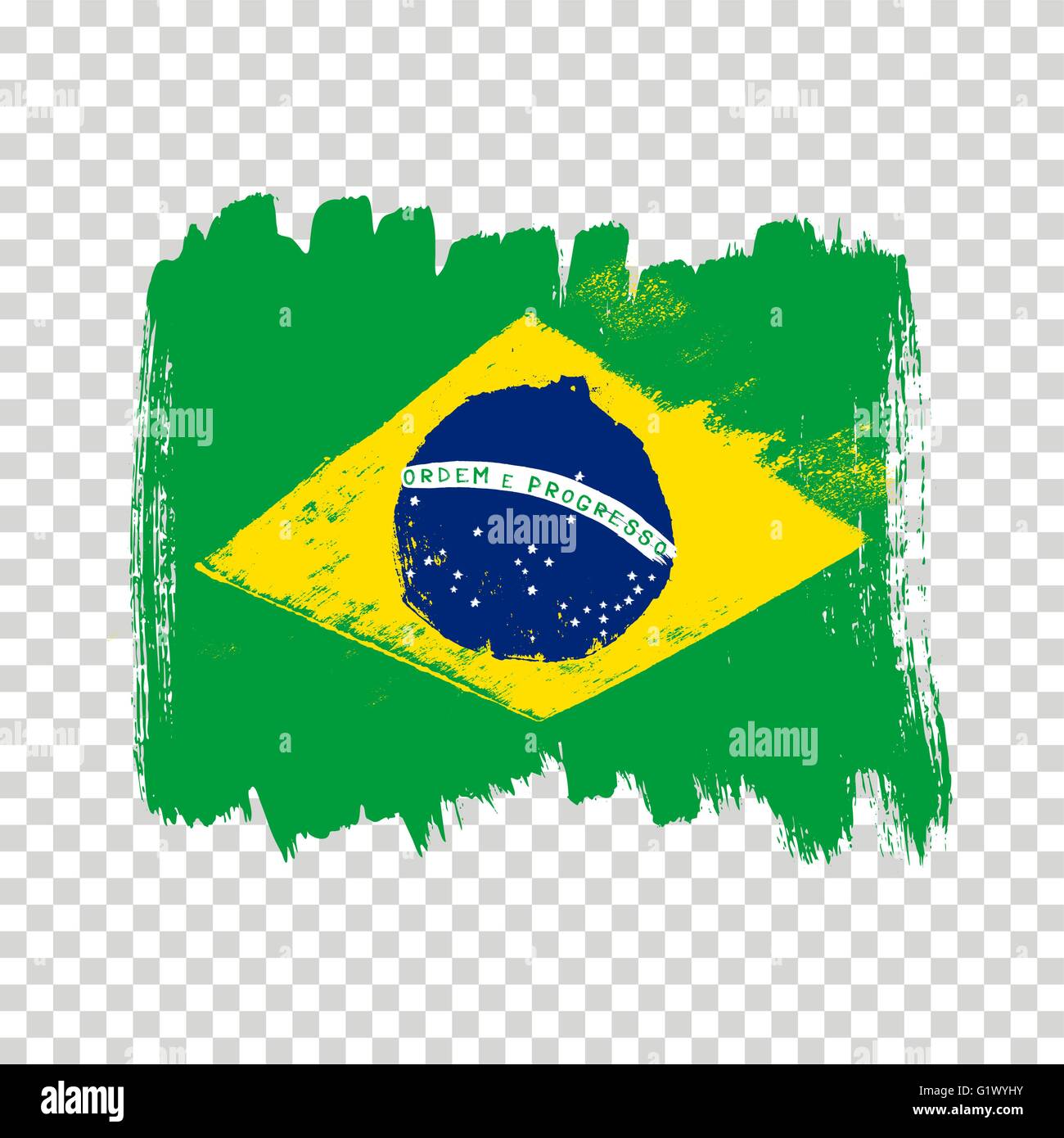 Flag of Brazil on an empty background Stock Vector Image & Art - Alamy
