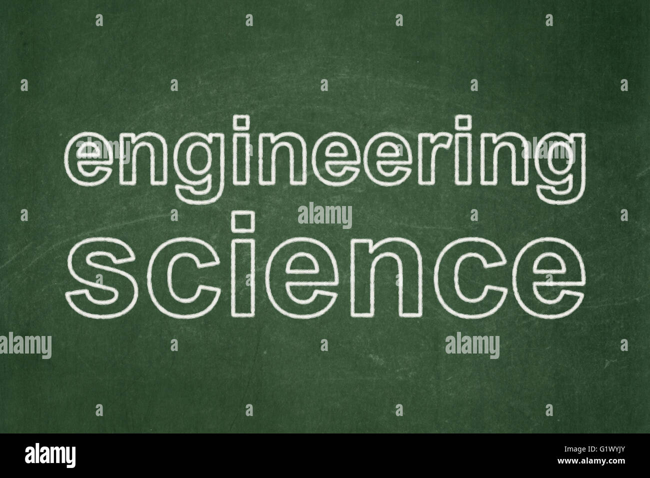Science concept: Engineering Science on chalkboard background Stock ...
