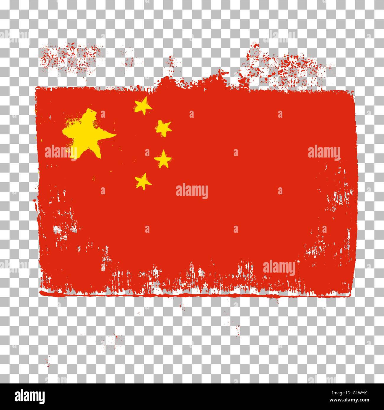 Flag of China on an empty background Stock Vector Image & Art - Alamy