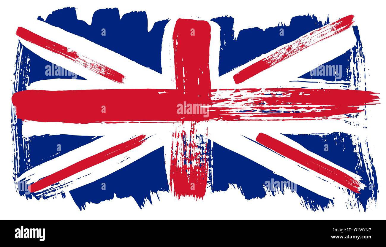 Big drawn flag of Great Britain Stock Vector Image & Art - Alamy