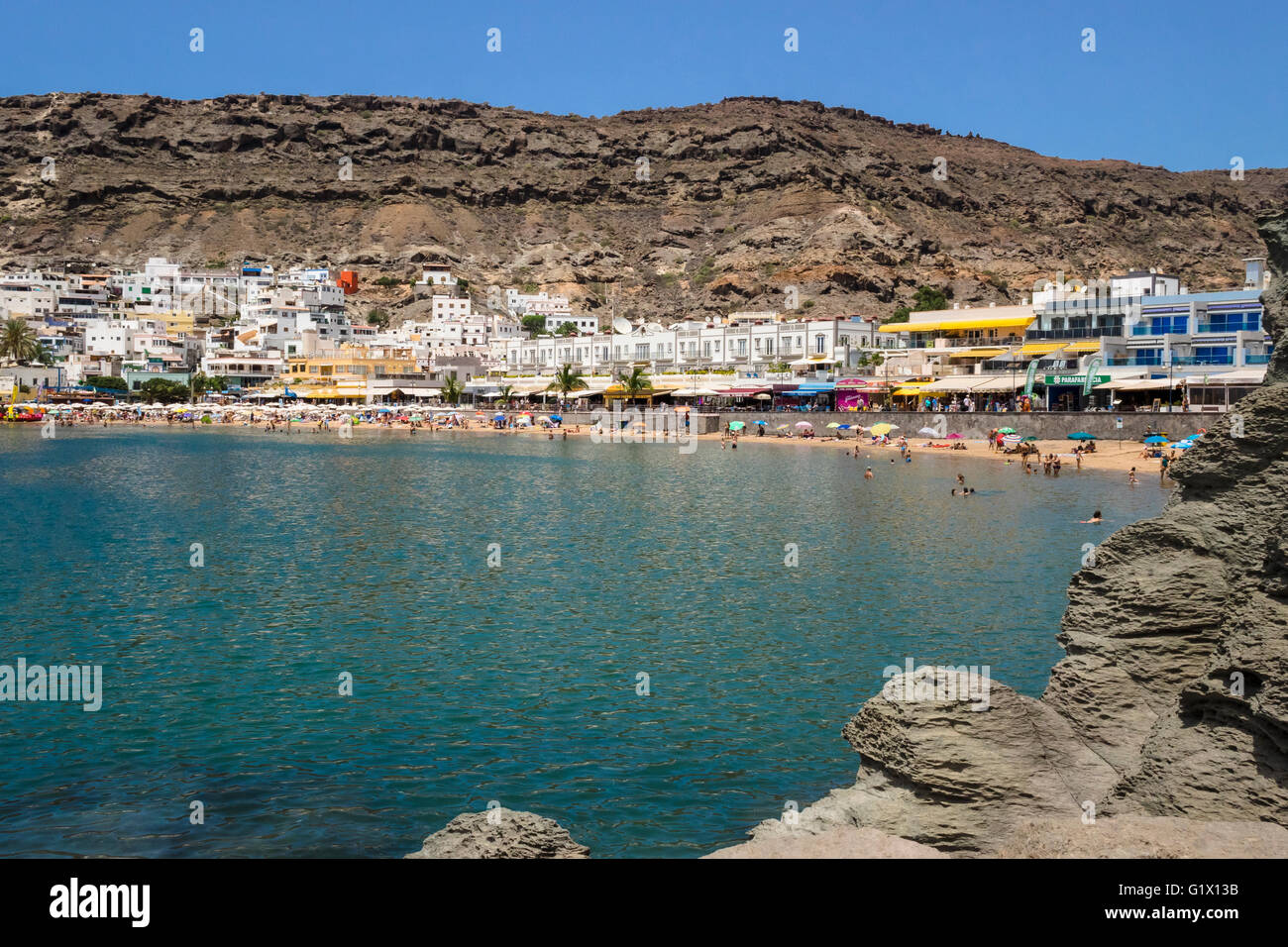 Playa de Mogan, Gran Canaria, Canary Islands, Spain Stock Photo - Alamy