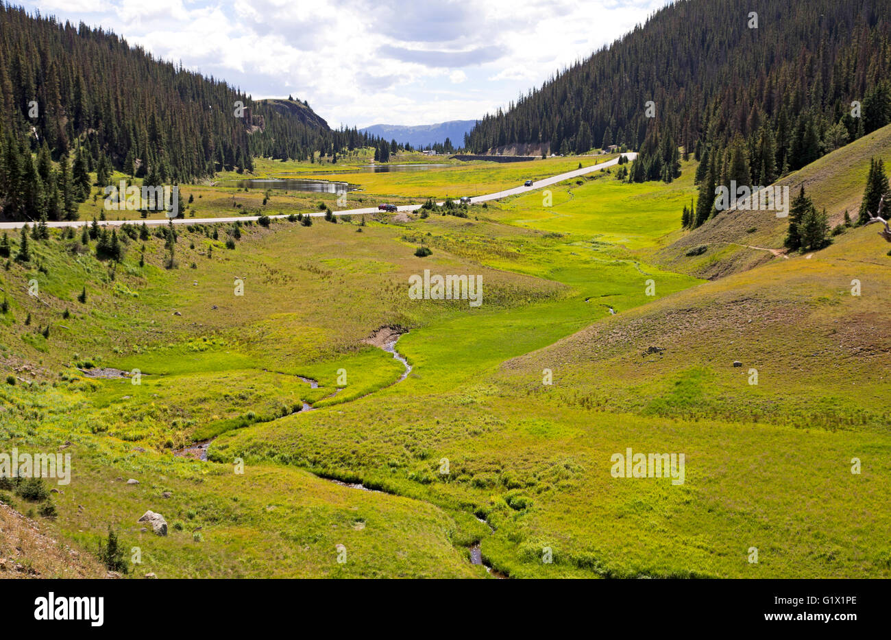 Poudre Lake in the Milner Pass area (Continental Divide), Trail Ridge ...