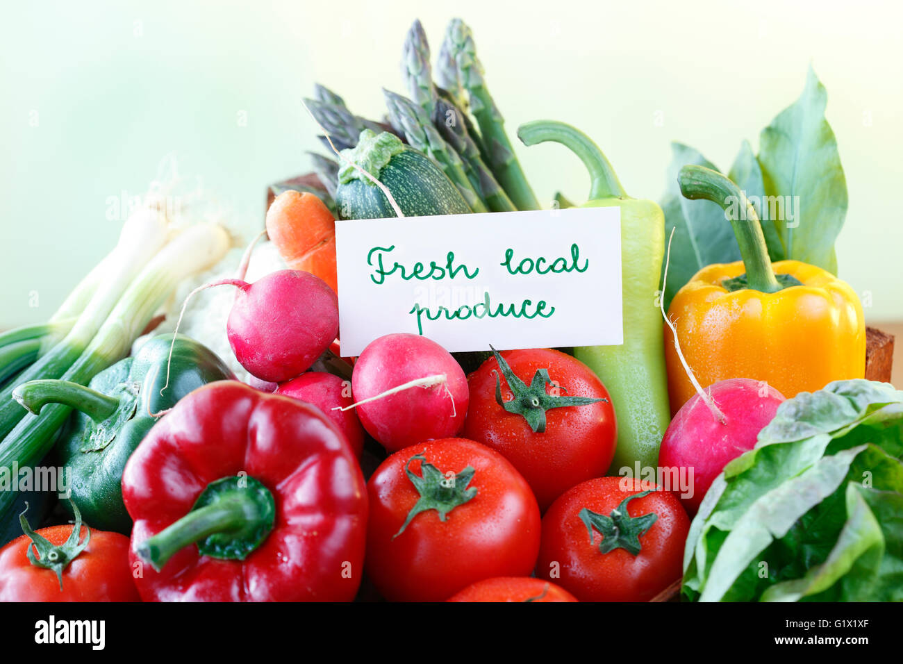 Fresh local produce Stock Photo - Alamy