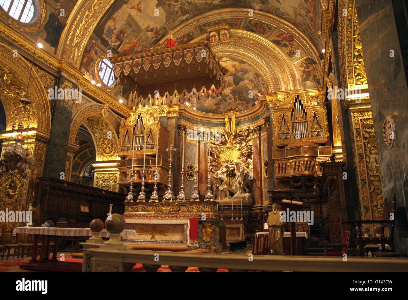 La Valletta, Malta: St. Johns Co-Cathedral Stock Photo - Alamy