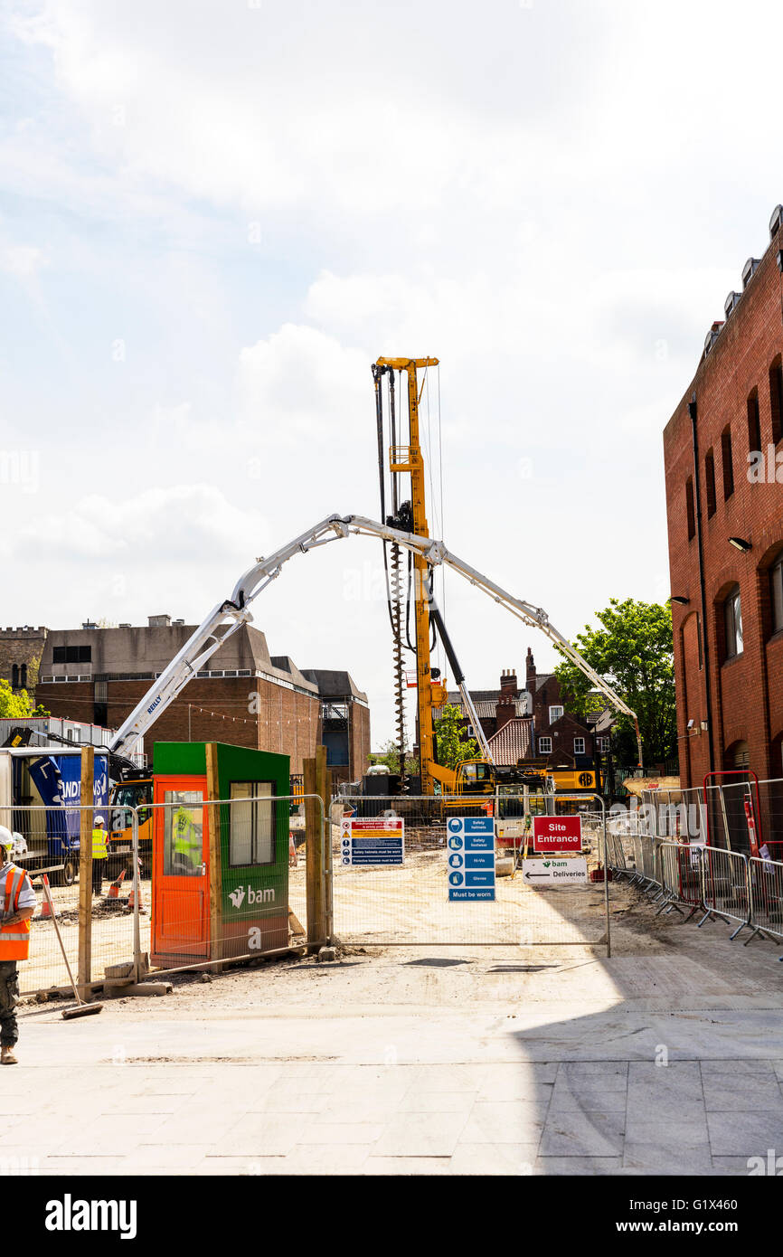 pile drilling machine construction equipment site drill holes for piles ...