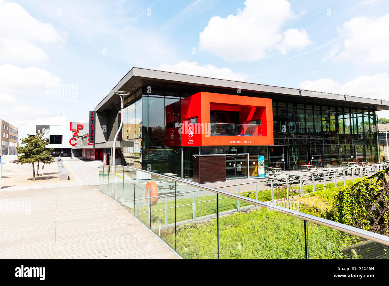 Lincoln City UK University campus buildings Lincolnshire UK England ...
