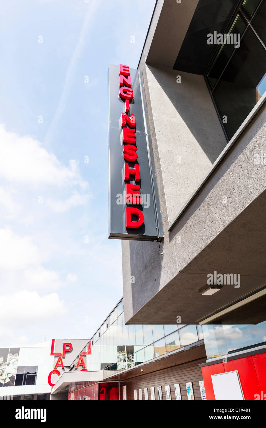 Engine shed concert venue sign Lincoln City Lincolnshire UK England ...
