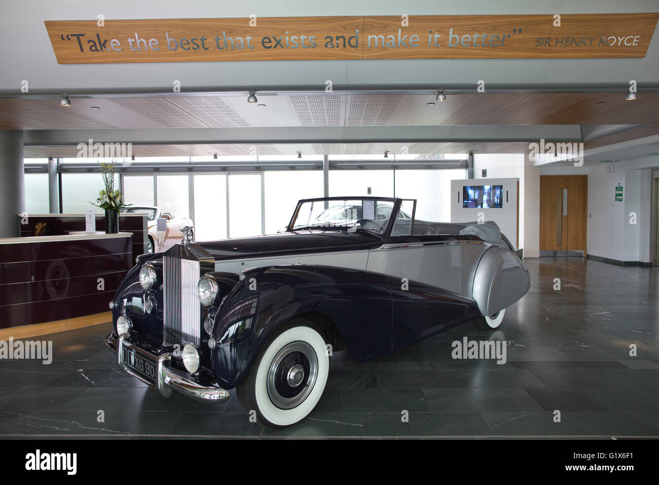 Rolls-Royce motor car assembly plant, Chichester, West Sussex, England ...