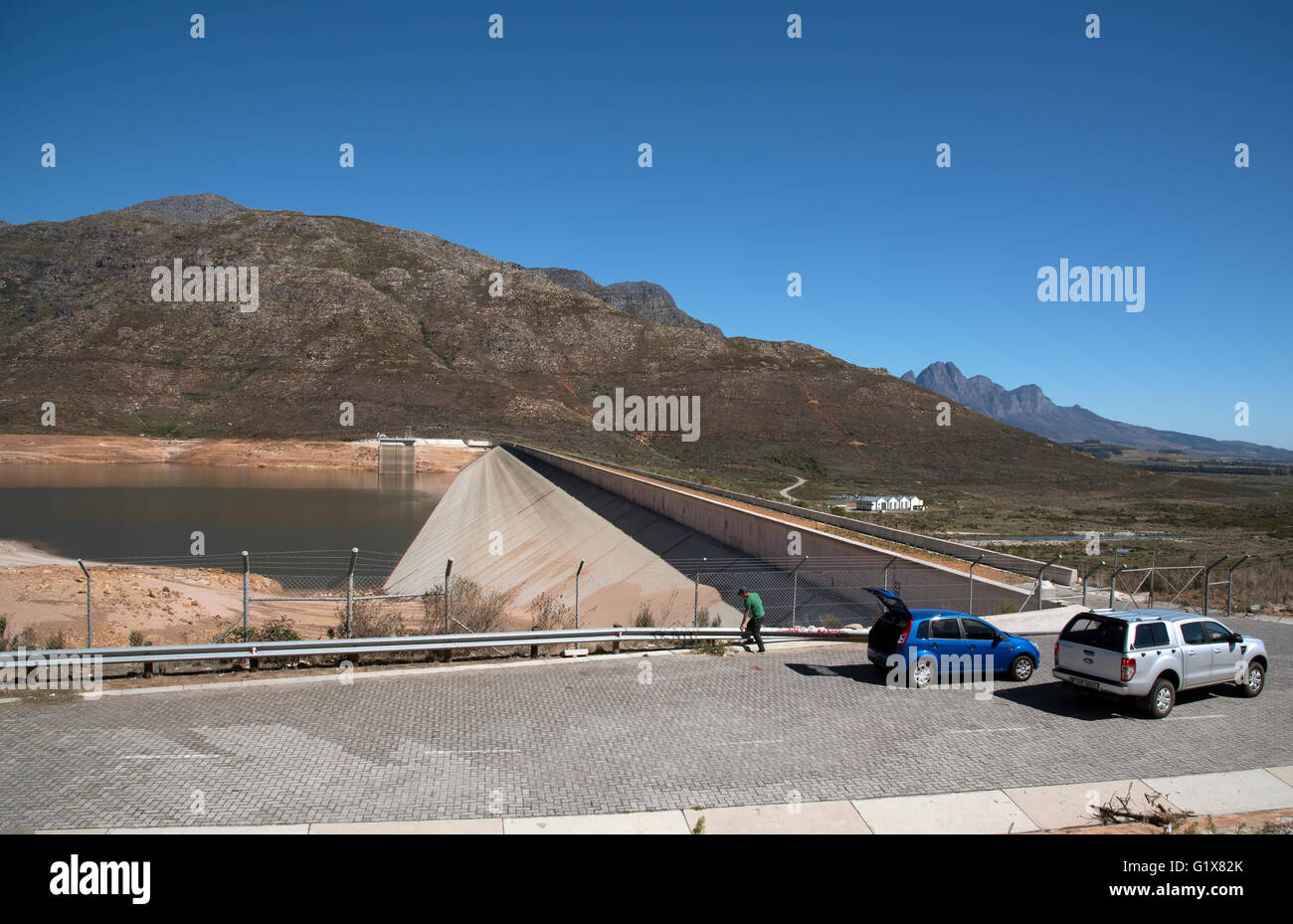 BERG RIVER DAM FRANSCHHOEK WESTERN CAPE SOUTH AFRICA - The dam wall and ...