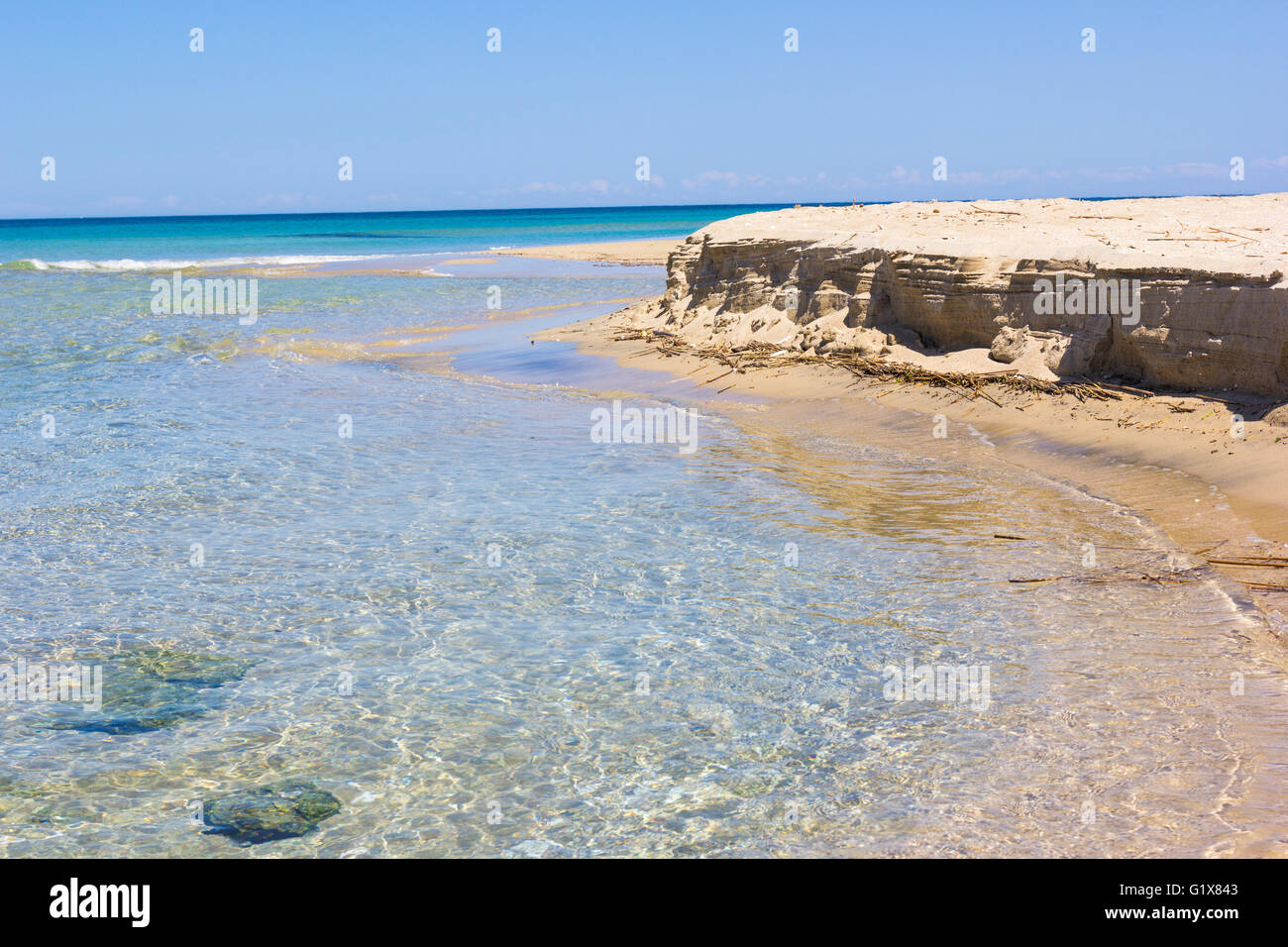 Sea of Salento, clear water Stock Photo - Alamy