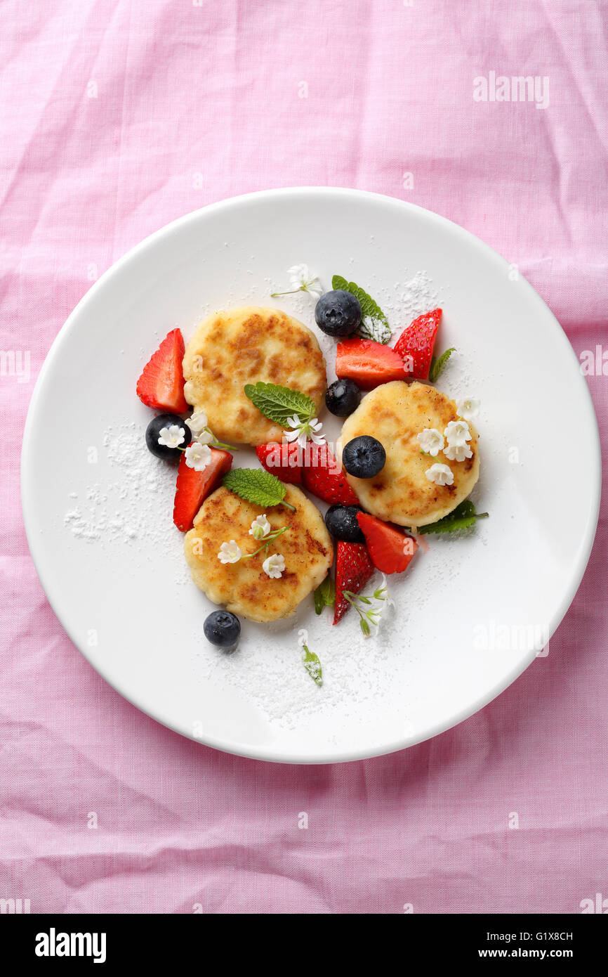 Pancake top view hi-res stock photography and images - Alamy