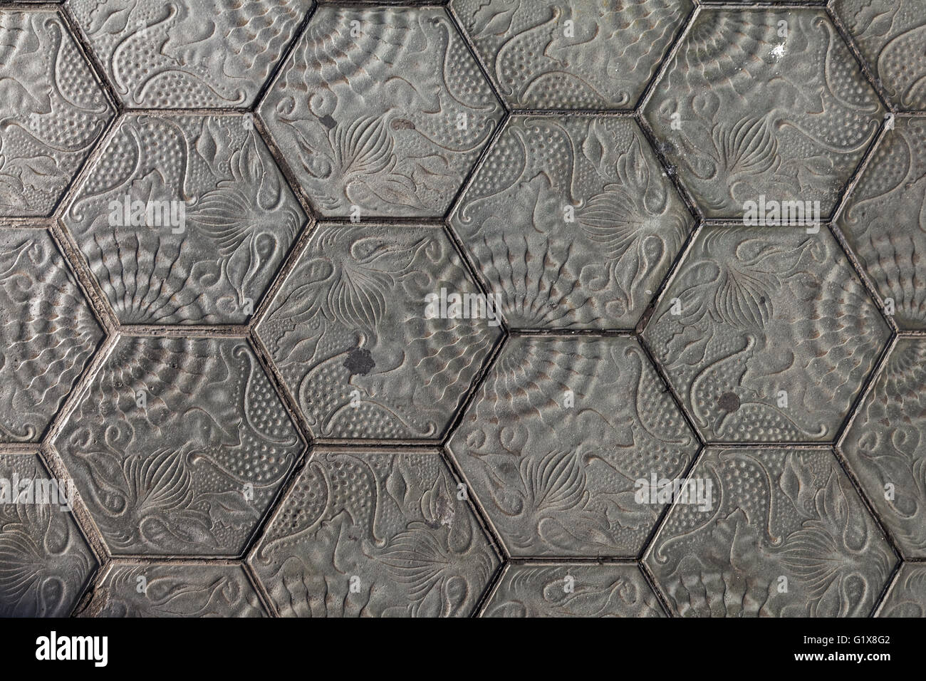 Beautiful Pavement on the street of Barcelona Stock Photo - Alamy
