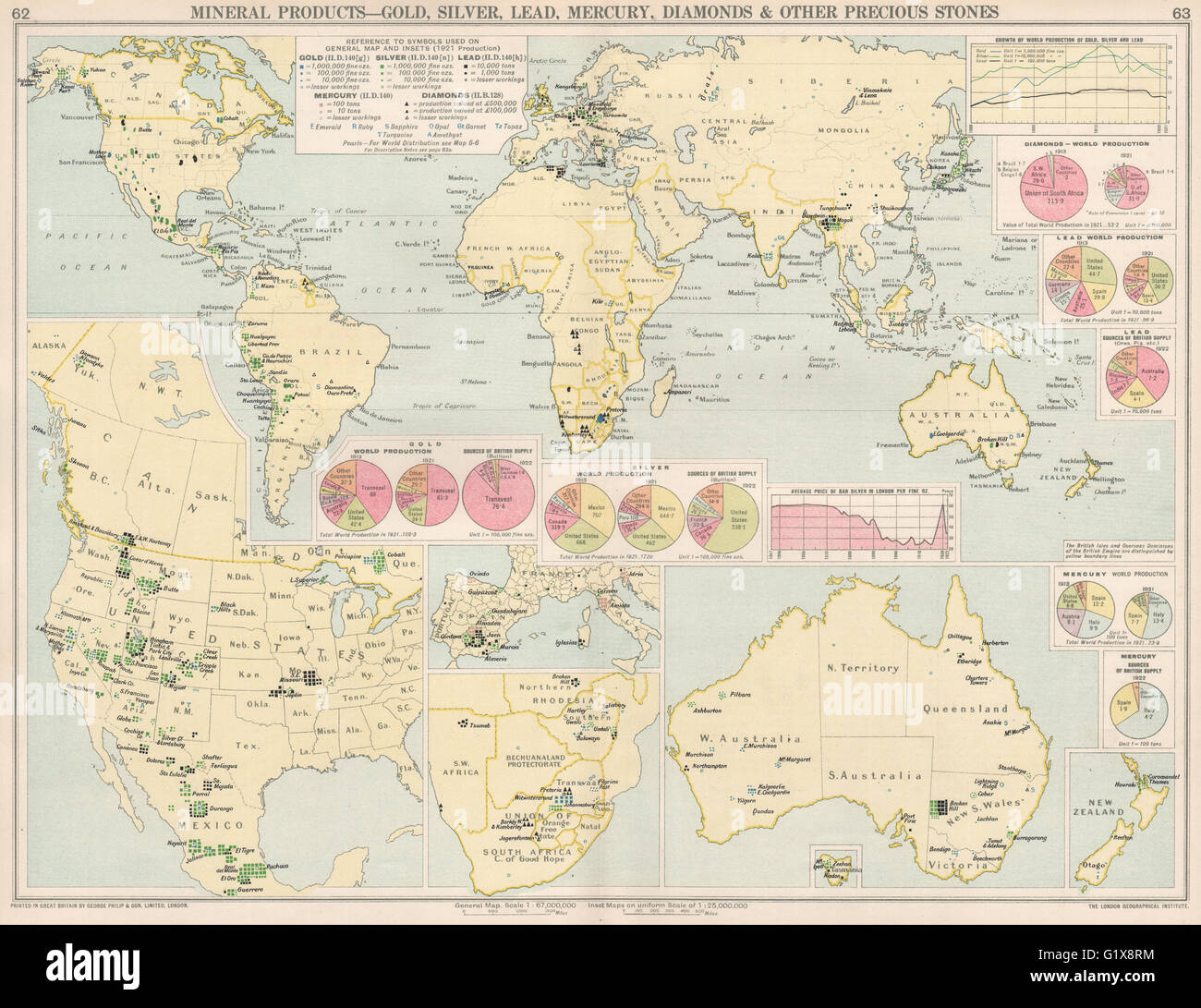 World. Gold Silver Lead Mercury Diamonds & Precious Stones production ...