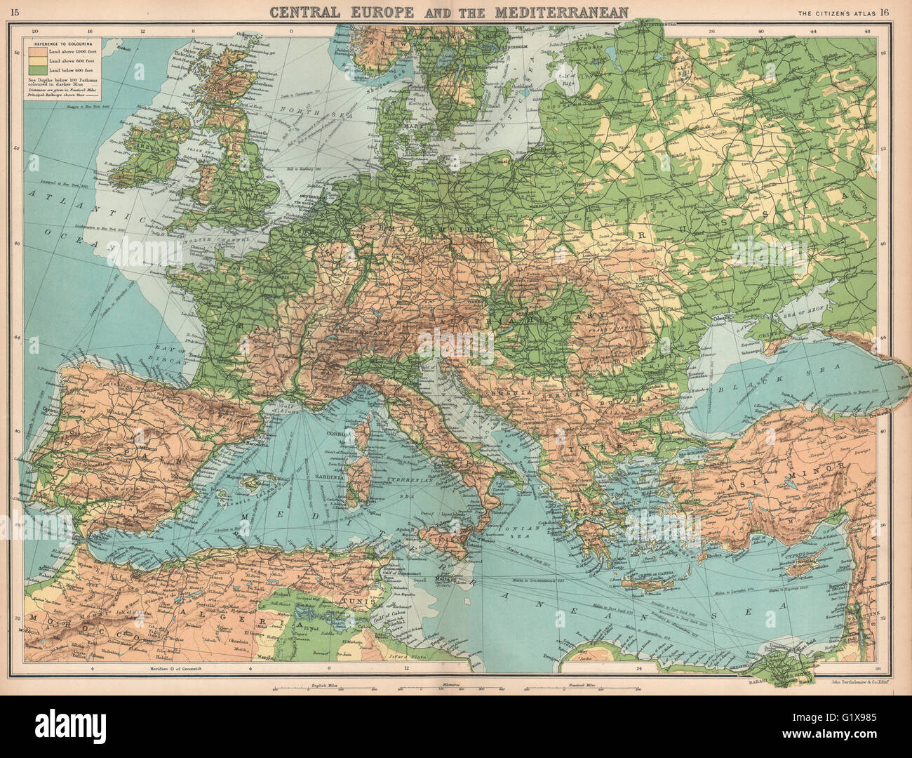 Map of mediterranean shipping routes hi-res stock photography and ...