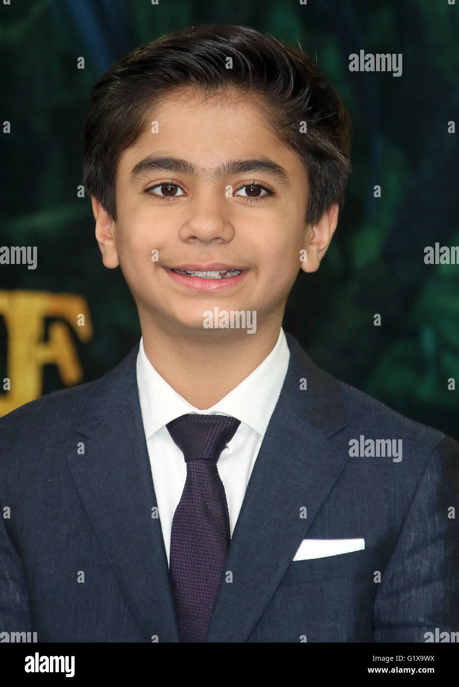 April 11, 2016 - Neel Sethi attending The Jungle Book European Premiere ...