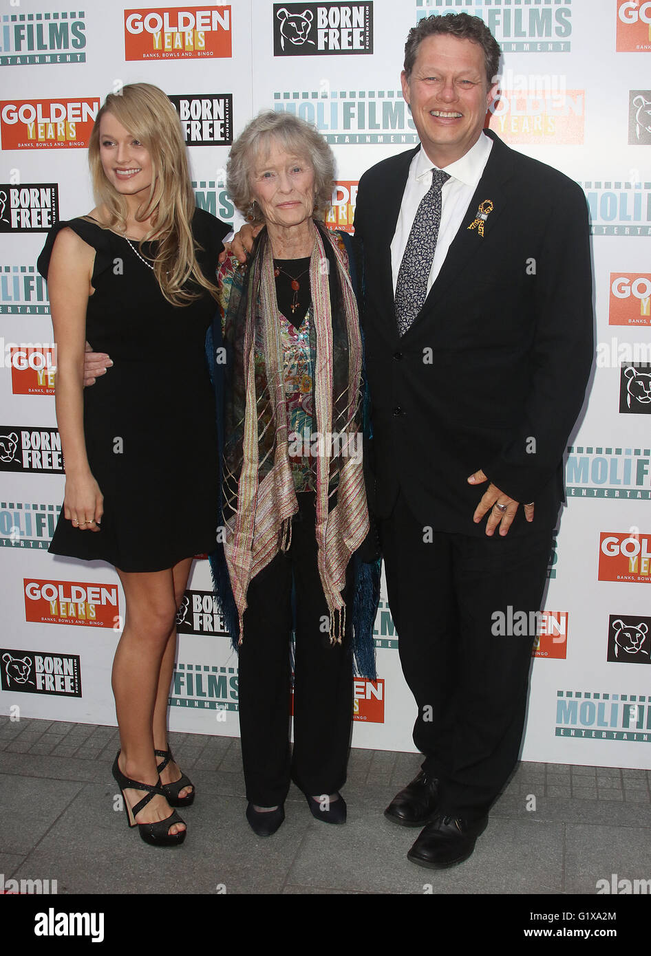 April 14, 2016 - Lily Travers, Virginia McKenna and William Travers ...