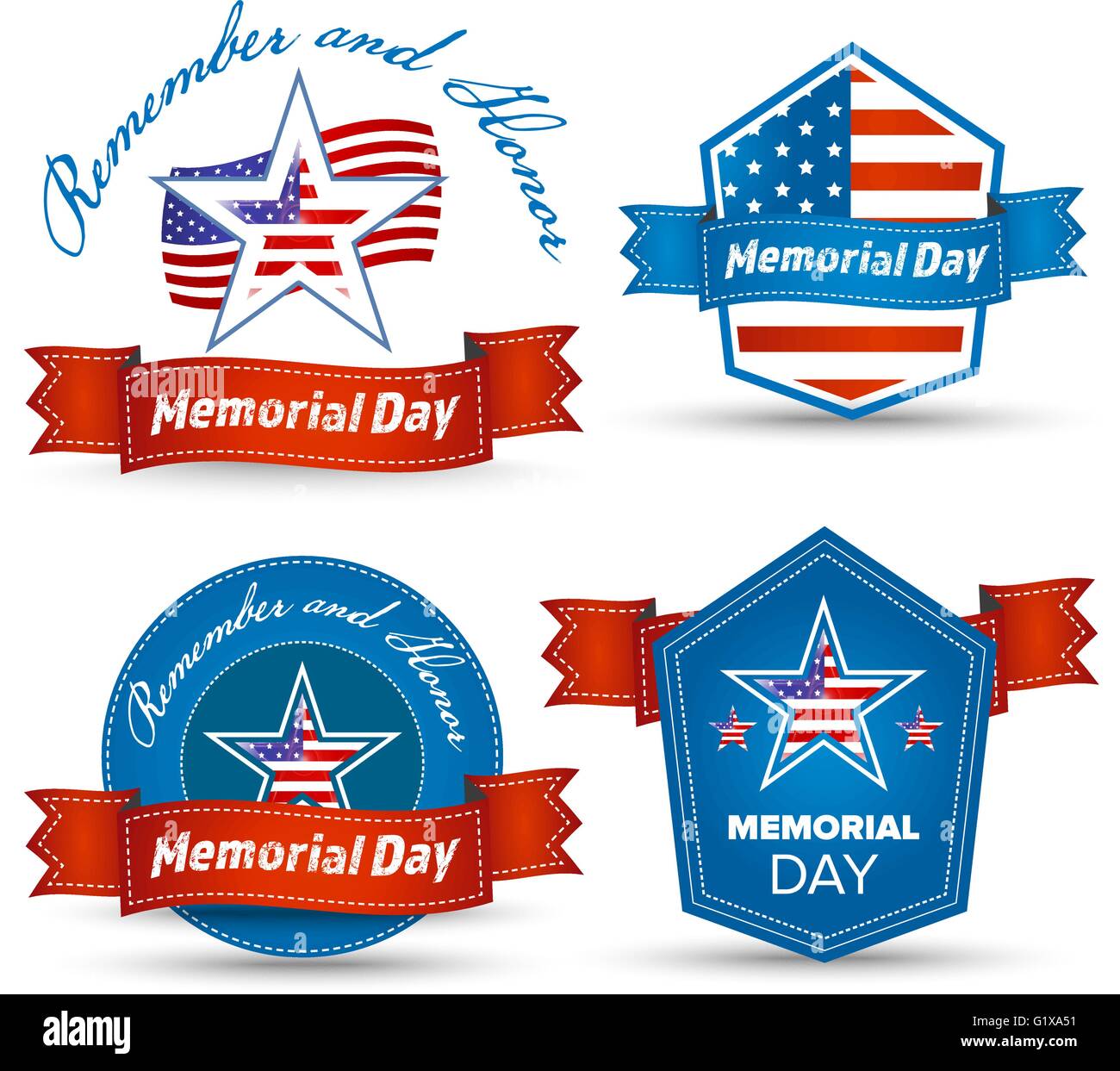 Memorial Day vector Stock Vector Image & Art - Alamy