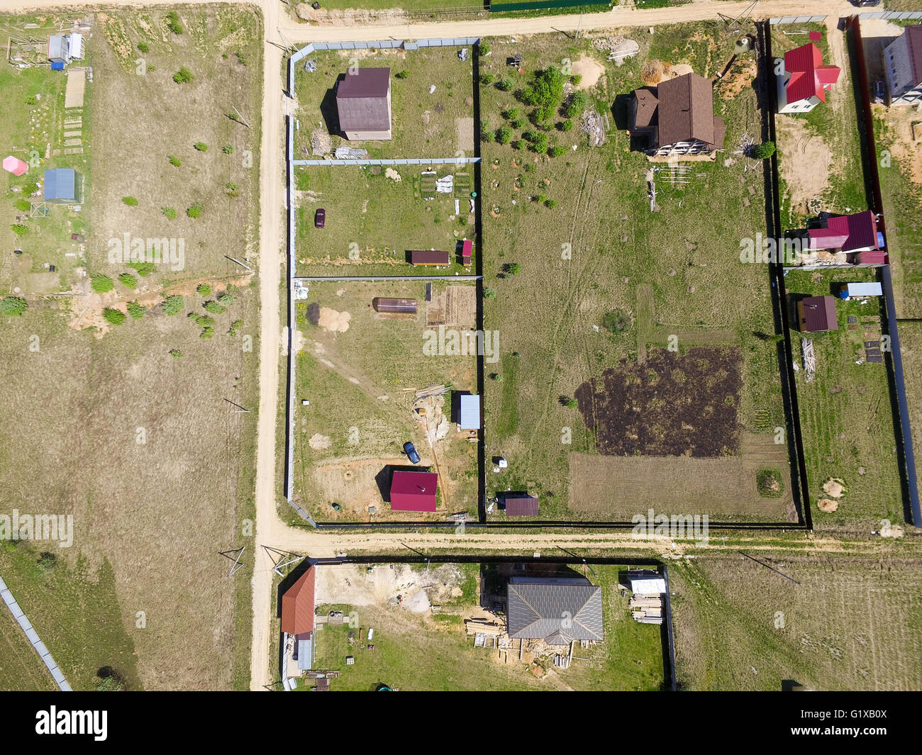 Village view from above Stock Photo - Alamy