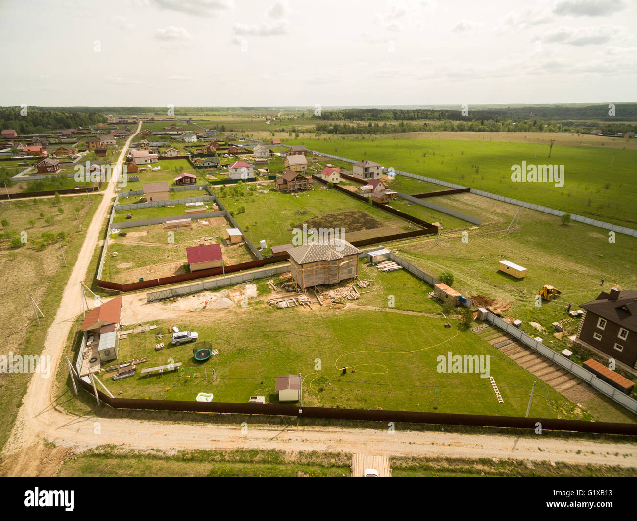 Village view from above Stock Photo - Alamy