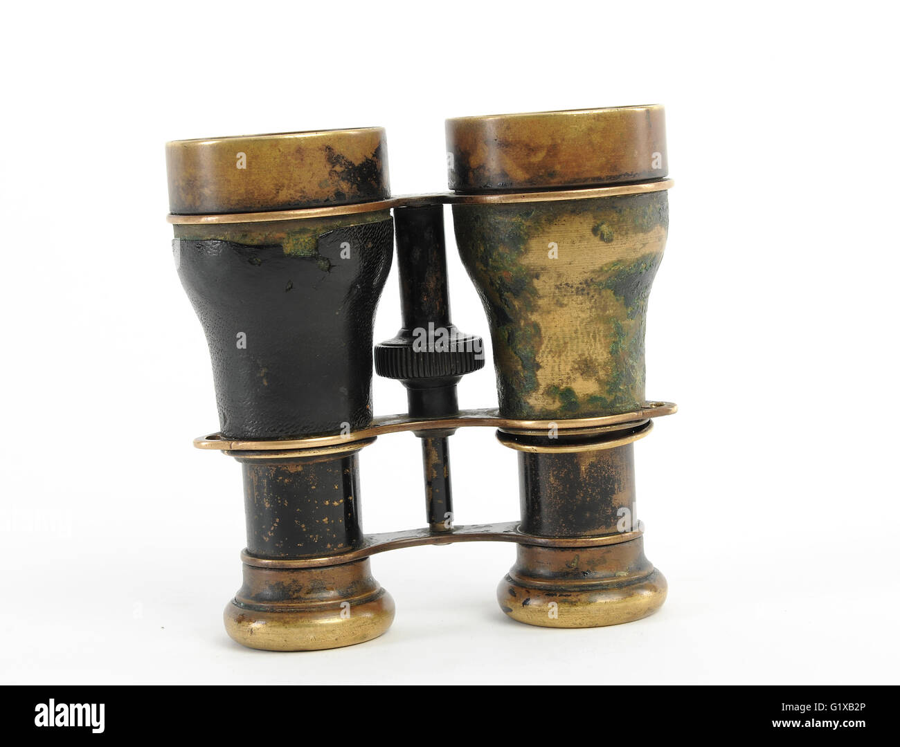 vintage military field glass isolated on white background Stock Photo ...