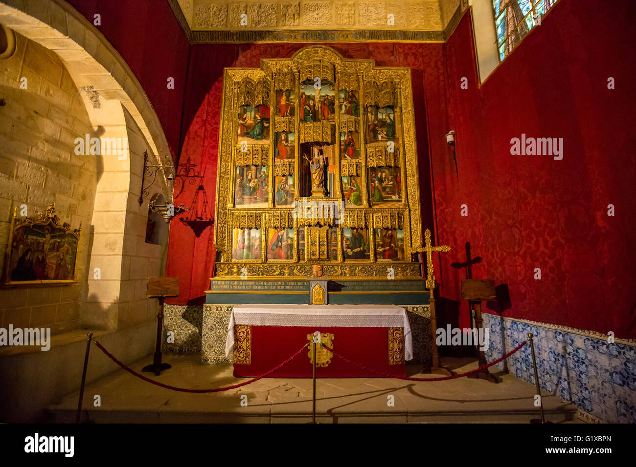 SEGOVIA, SPAIN - JUN 2: Alcazar of Segovia interior (Segovia Castle), a ...