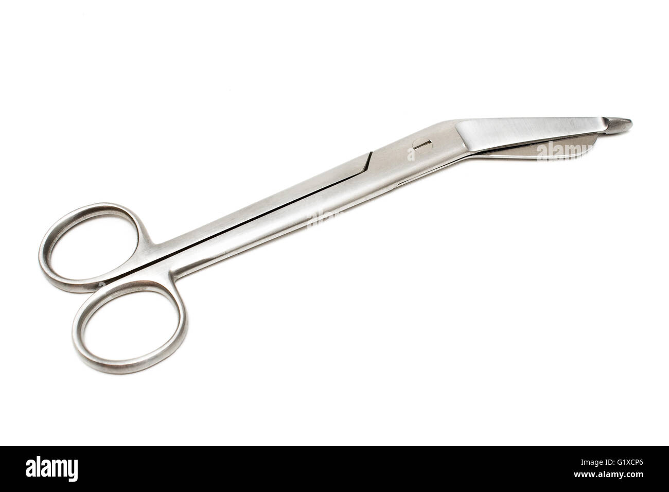 Medical scissors isolated on white Stock Photo - Alamy
