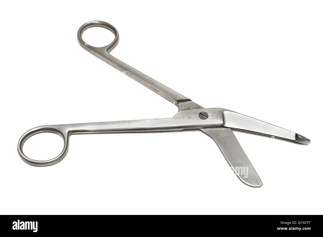 Medical scissors isolated on white Stock Photo - Alamy