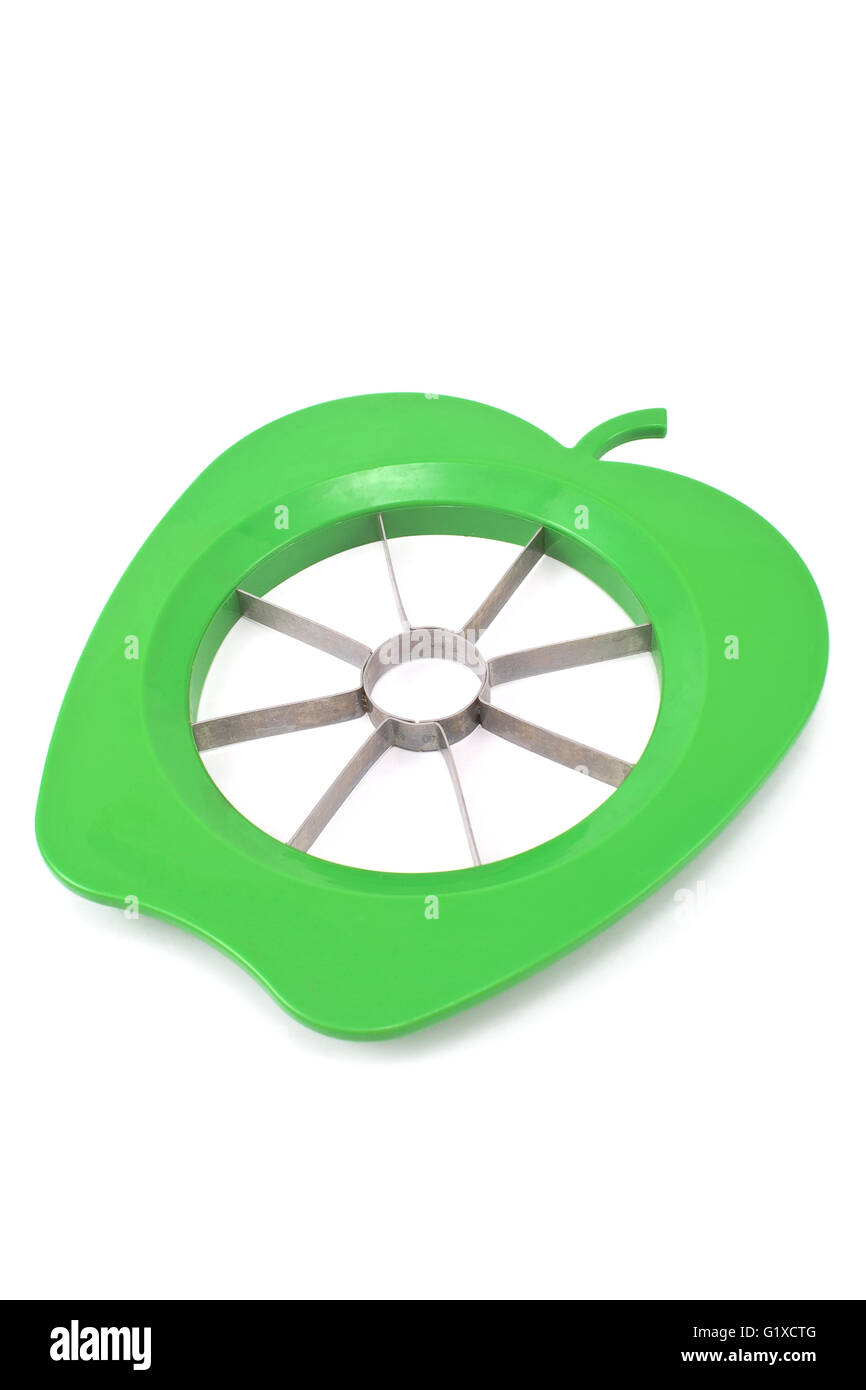 Apple slicer cutter isolated on white Stock Photo - Alamy
