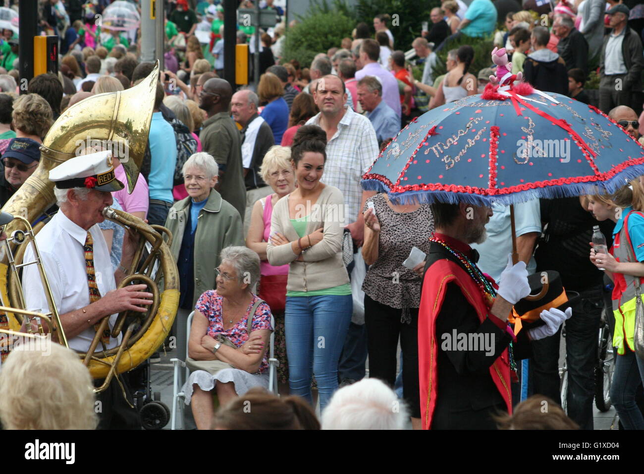 Preston Guild 2012. Participants in the churches procession parade ...