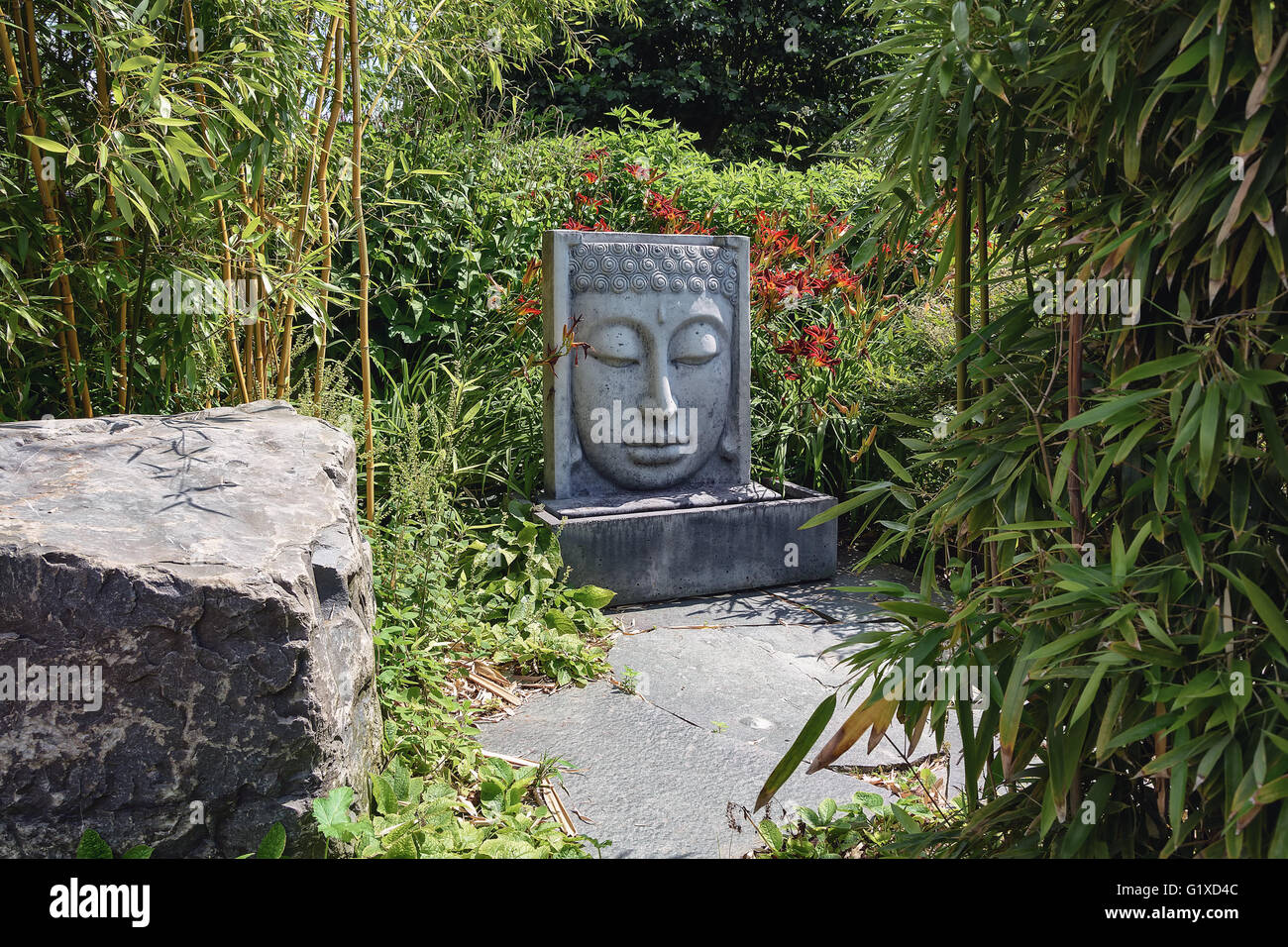 Religion in the garden Stock Photo - Alamy