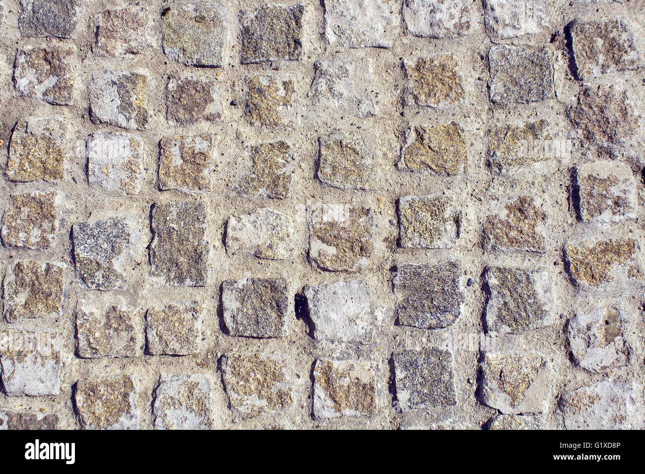 Cobblestone ground as background Stock Photo - Alamy